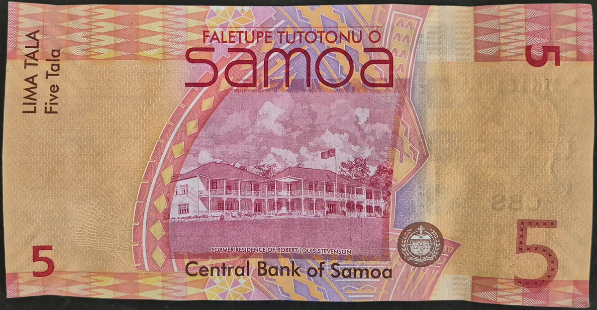 Samoa 5 Tala Banknote – Coinpeeps