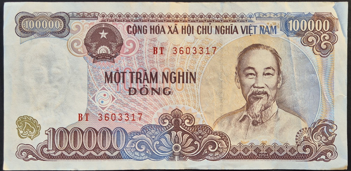 Vietnam 100,000 Dong Paper Banknote – Coinpeeps