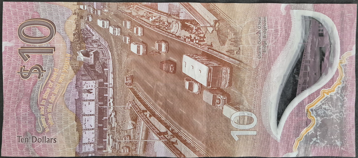 Barbados 10 Dollars Banknote Polymer – Coinpeeps