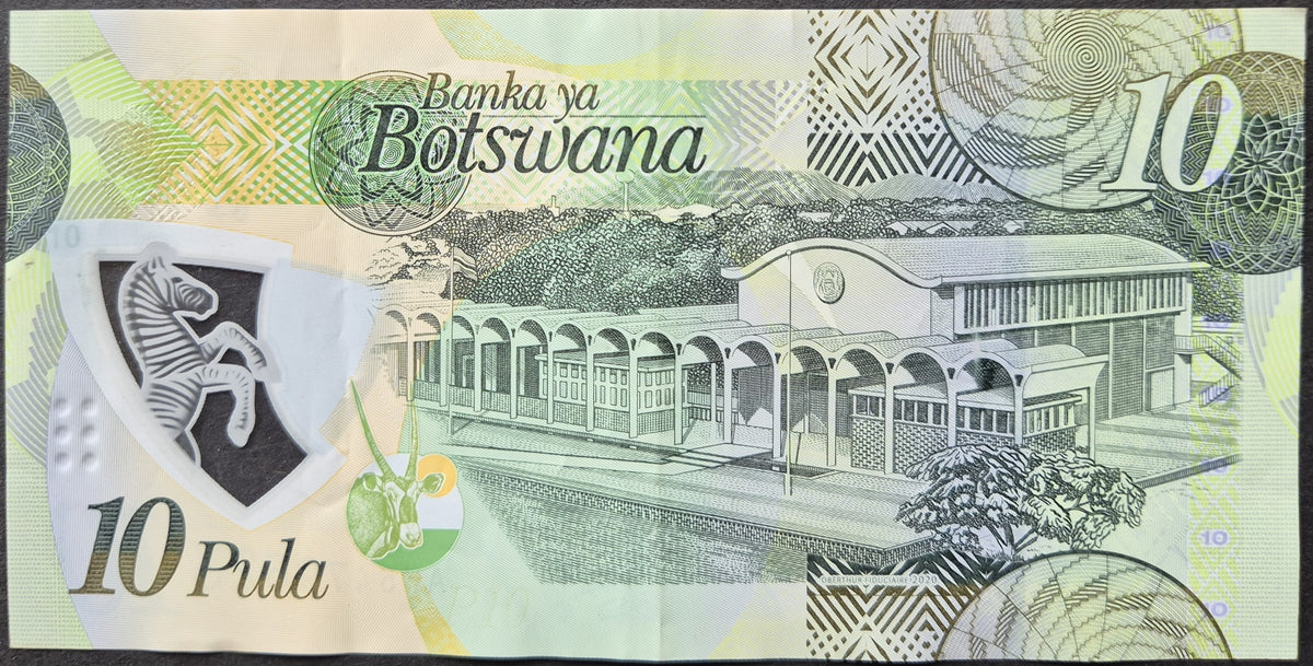 Botswana 10 Pula Banknote – Coinpeeps