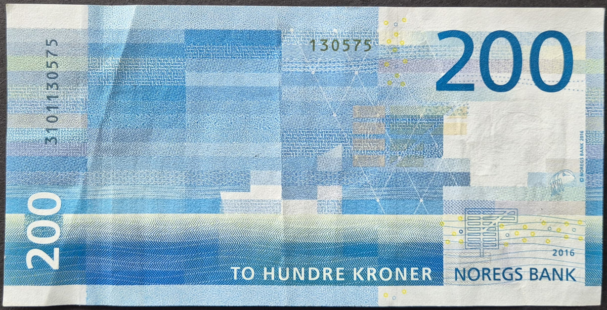 Norway 200 Kroner Banknote – Coinpeeps