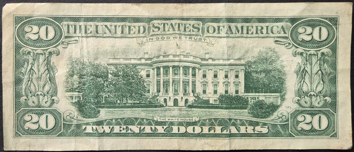 1969 Vintage $20 Federal Reserve Note - Chicago - G - Twenty Dollar Bi ...