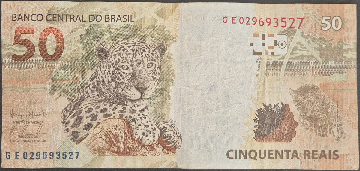 Brazil 50 Real Banknote – Coinpeeps