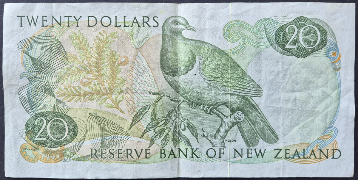 New Zealand 20 Dollar Paper Banknote (Ray Hardie) – Coinpeeps