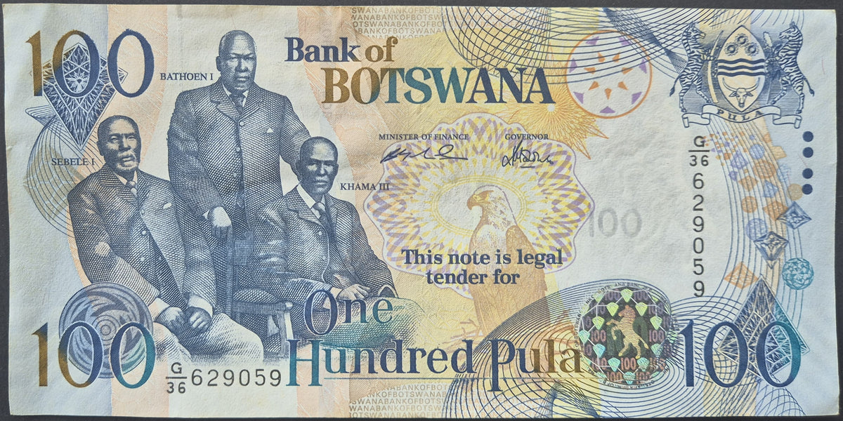 Botswana 100 Pula Banknote – Coinpeeps