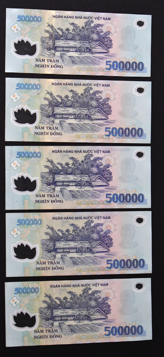 Vietnam 500,000 Banknotes x 5 – Coinpeeps