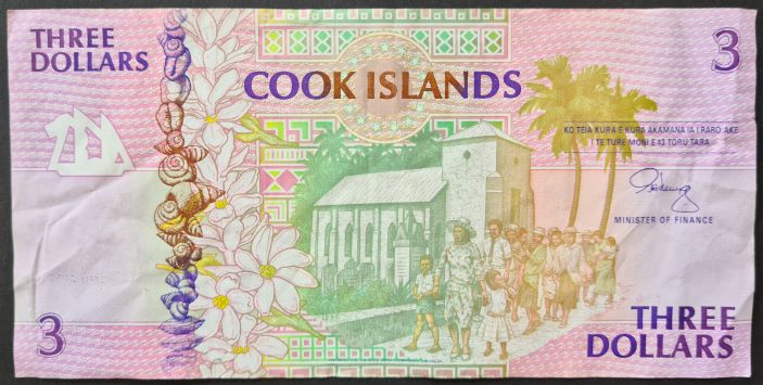 Cook Islands 3 Dollar Banknote – Coinpeeps