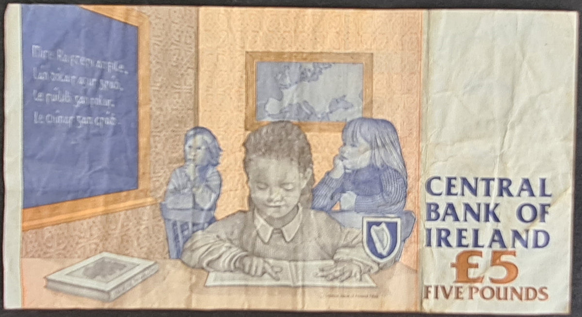 Republic of Ireland 5 Pound Banknote – Coinpeeps
