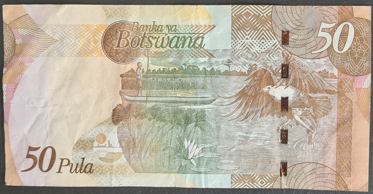 Botswana 50 Pula Banknote – Coinpeeps