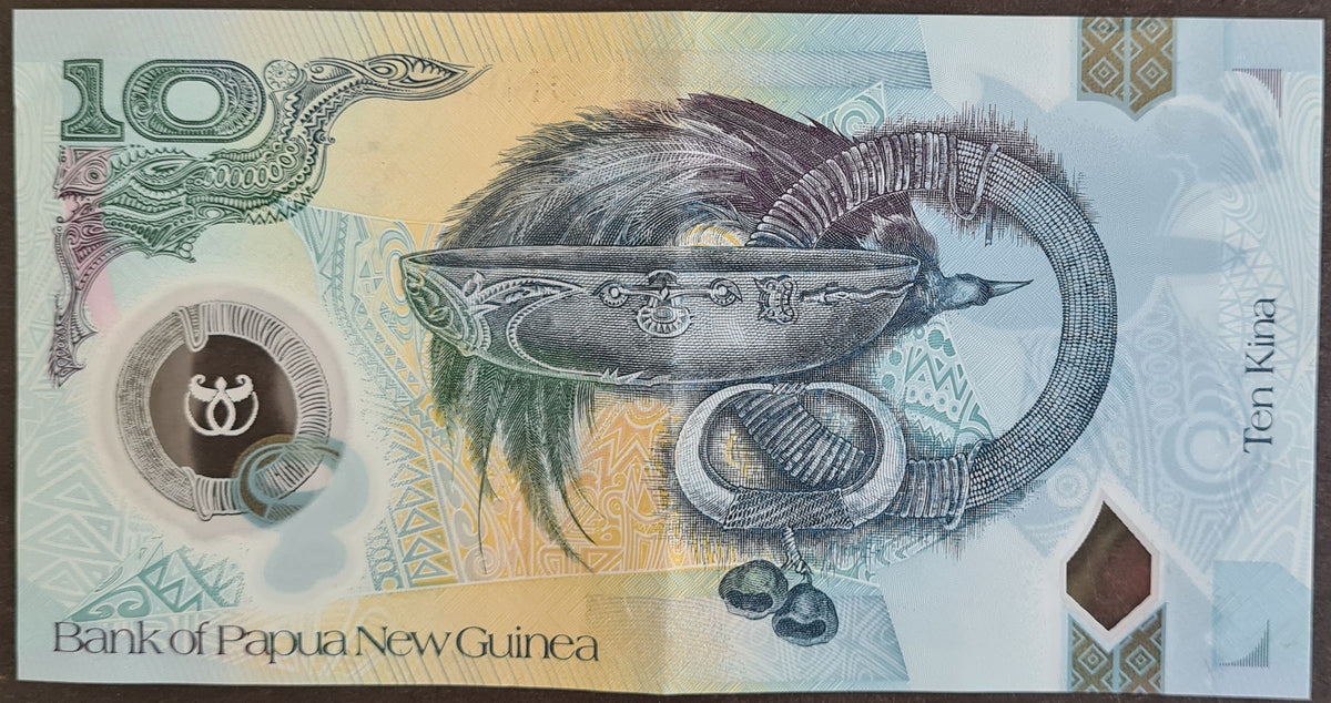 Papua New Guinea 10 Kina Banknote – Coinpeeps