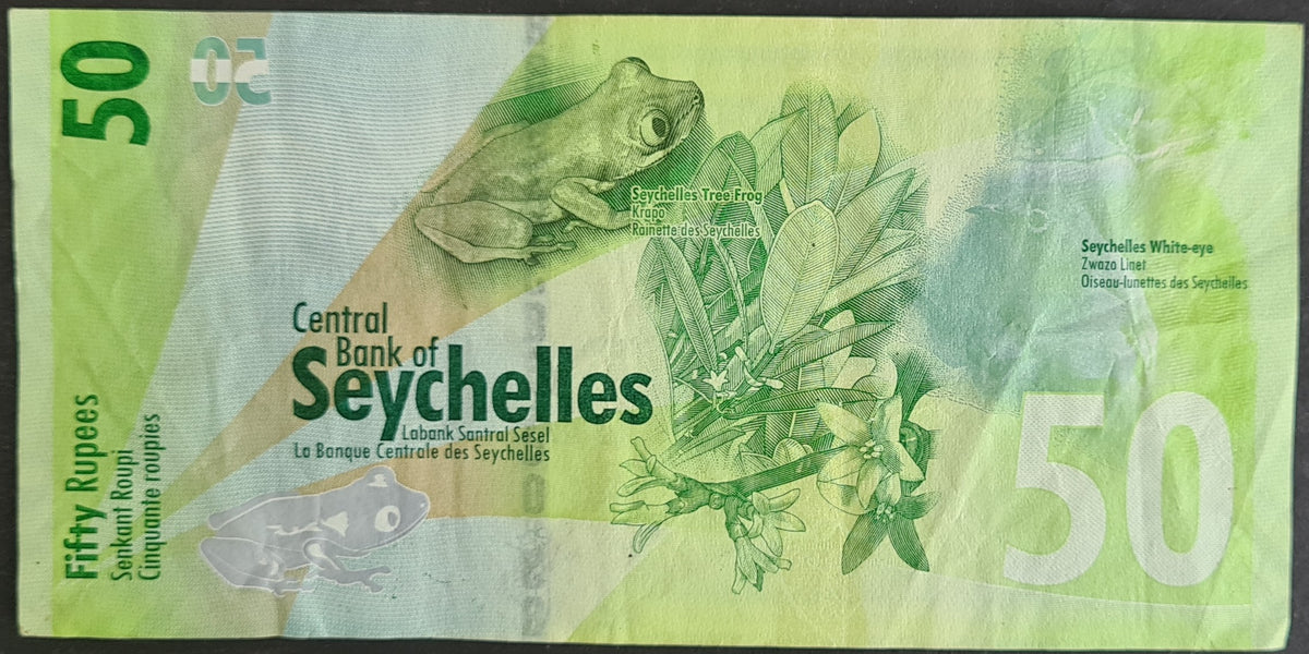 Seychelles 50 Rupees Banknote – Coinpeeps