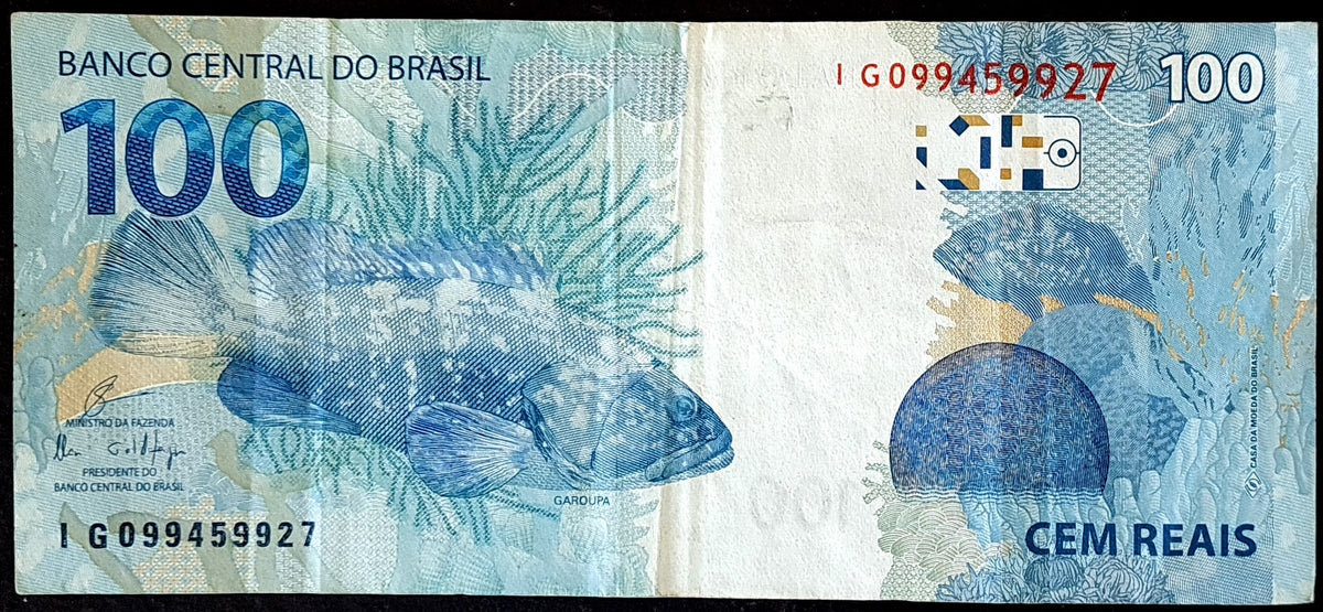 Brazil 100 Real Banknote – Coinpeeps
