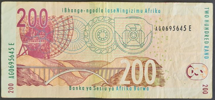 South Africa 200 Rand Banknote – Coinpeeps